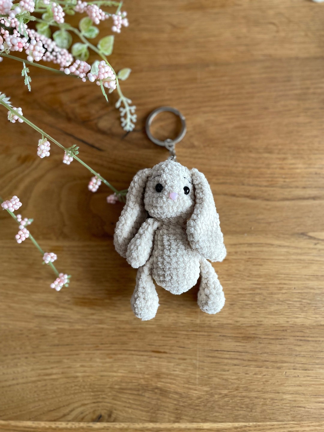 Crochet Pattern Keychain Mini Bunny - Etsy