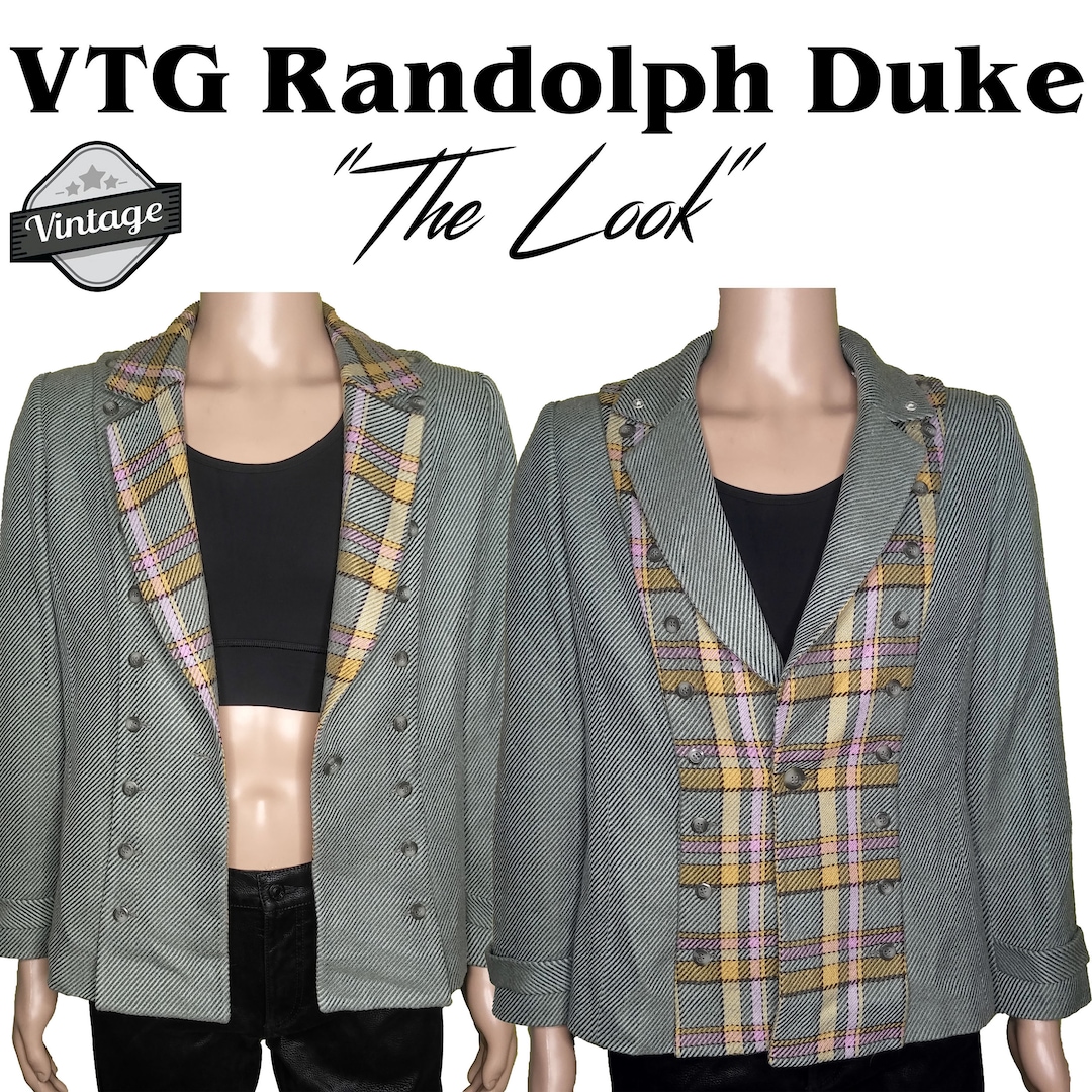 Vintage Randolph Duke the Look Reversible Plaid Blazer Size 12 - Etsy