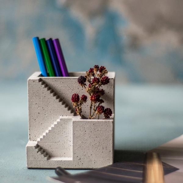 Ceramic Pen Holder - Etsy