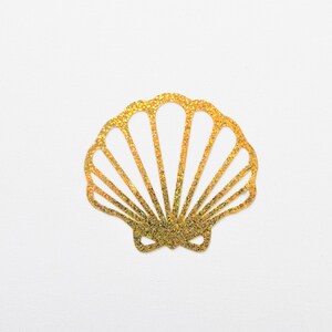 Sea Shell Decal / Seashell Vinyl Sticker in Holographic Glitter Colour ...
