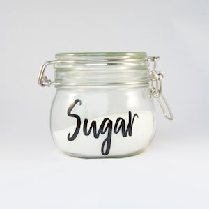 Vinyl Decals for Kitchen, Jar Vinyl, Pantry Labels, Jar Stickers, Store ...