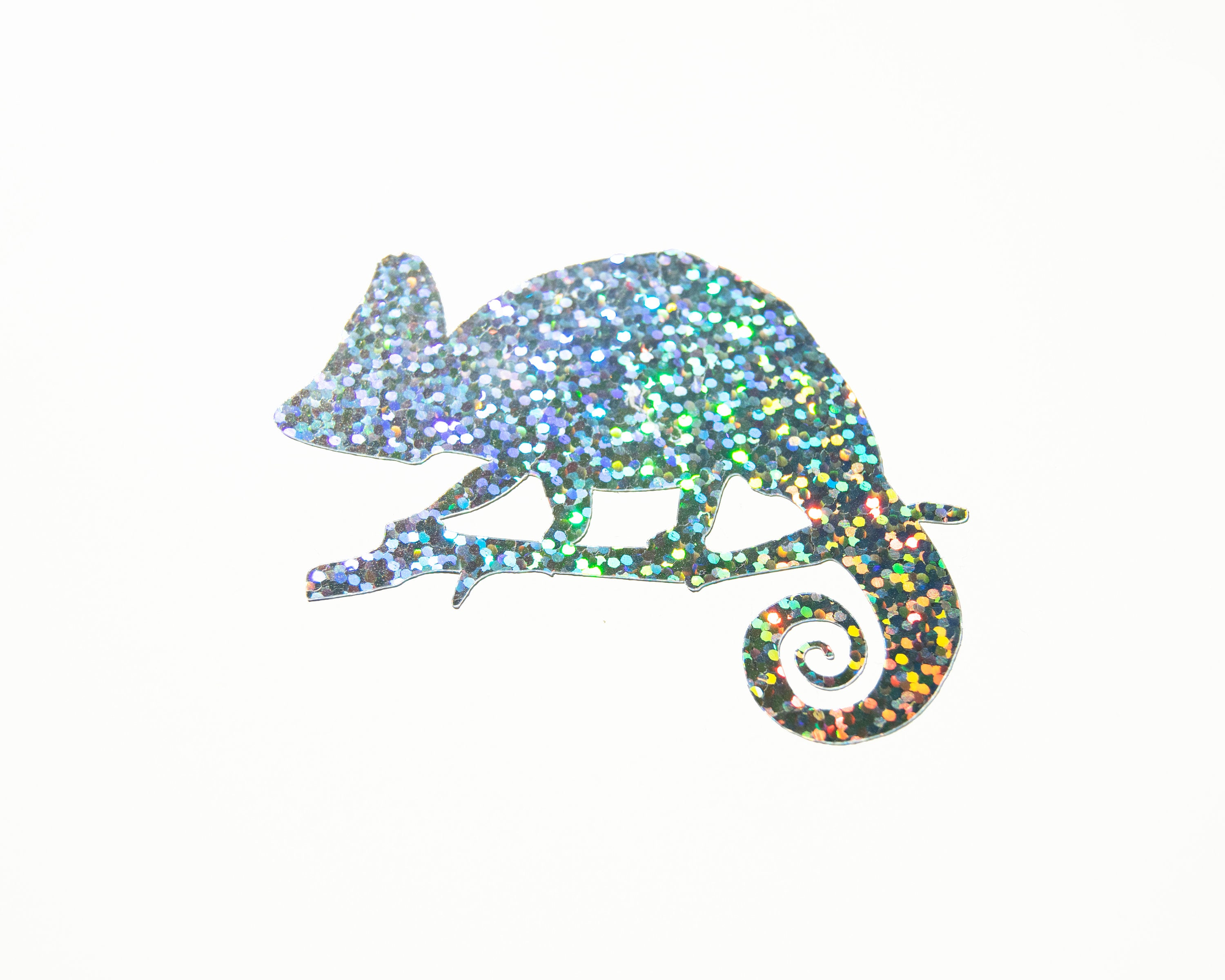 Chameleon Vinyl Sticker in Glitter or Holographic Vinyl / - Etsy