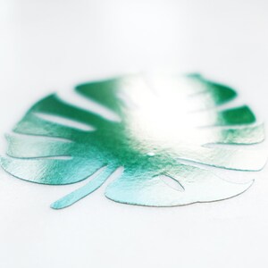 Monstera Plant in Green Glitter Vinyl Decal / Swiss Cheese Plant ...