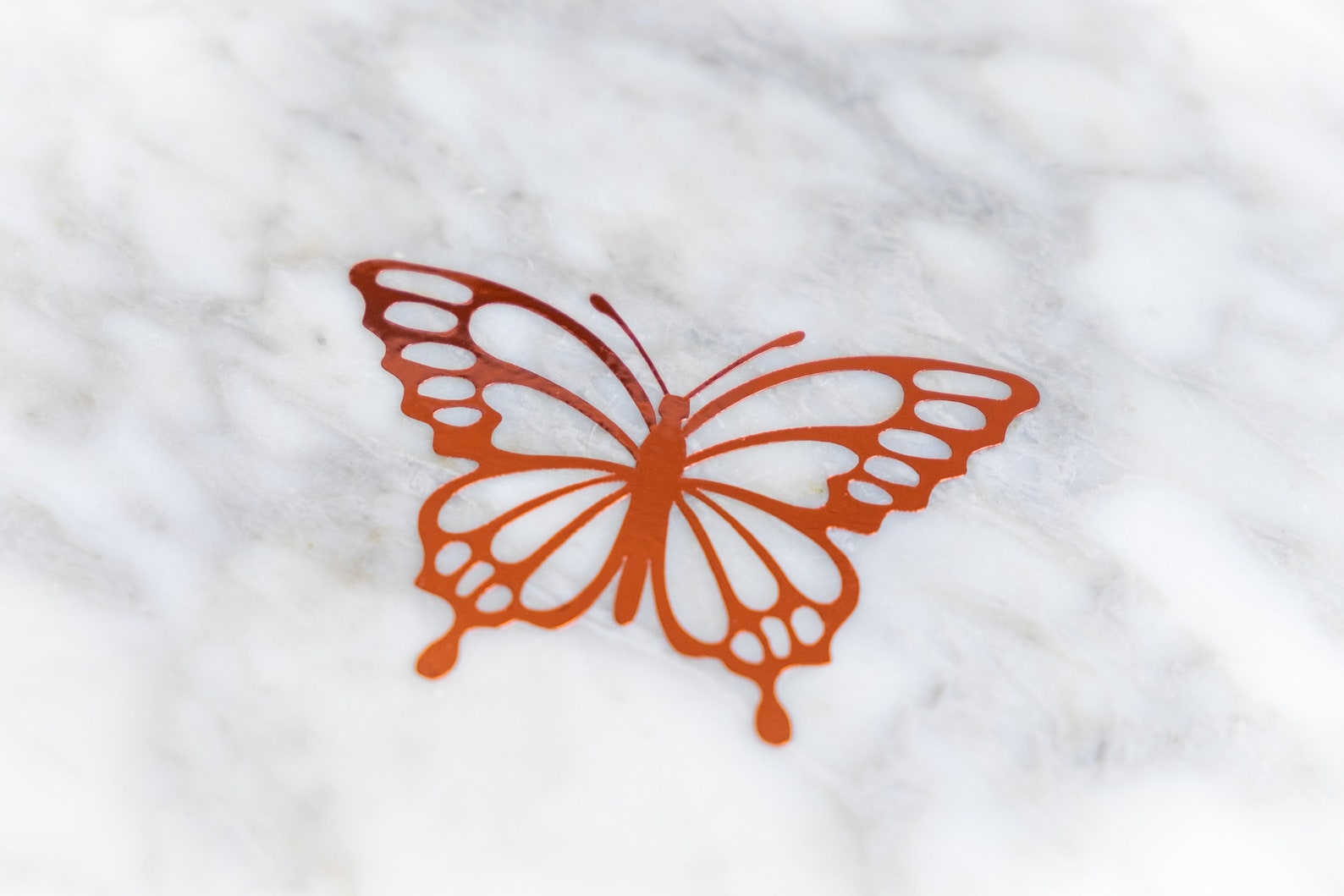 Rose Gold Butterfly Sticker Decal / Rose Gold Butterfly Decal - Etsy