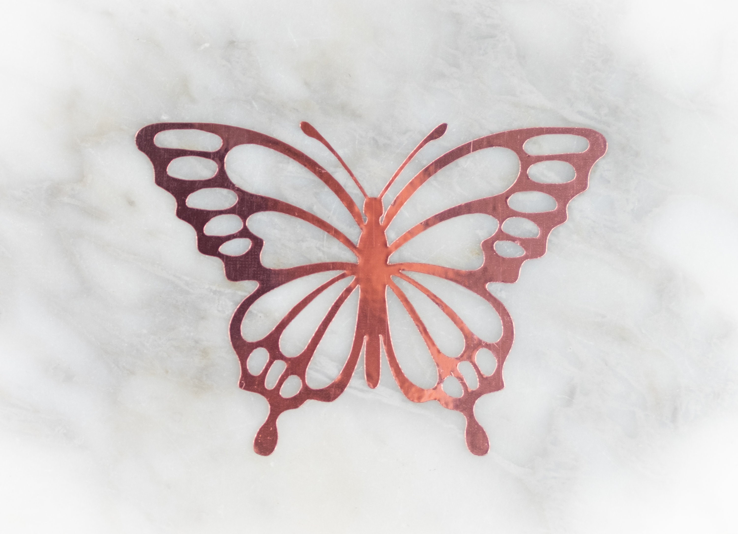 Rose Gold Butterfly sticker decal / Rose Gold Butterfly Decal | Etsy