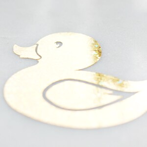 Duck Decal / Vinyl Sticker in Big Gold Glitter Colour, Perfect for Car ...