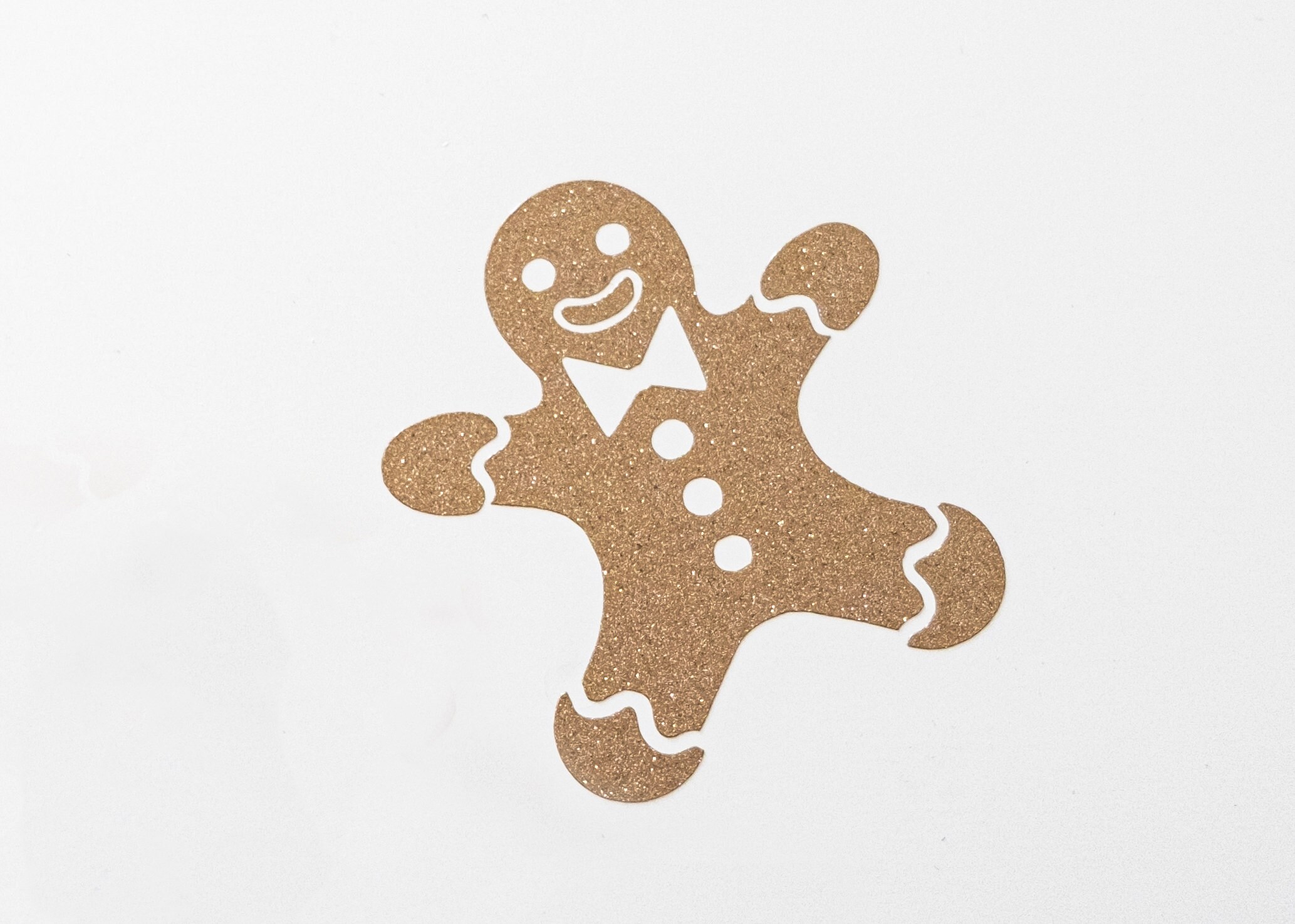 Gingerbread Man Vinyl Sticker Christmas Decal - Etsy