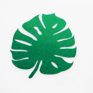 Monstera Plant in Green Glitter Vinyl Decal / Swiss Cheese Plant ...