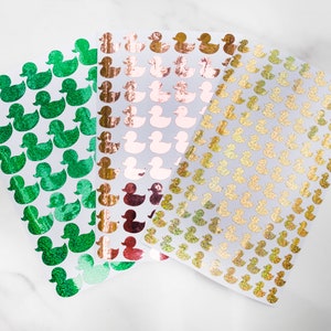 Glitter Rubber Duck Bath Time Vinyl Sticker Sheet - Etsy