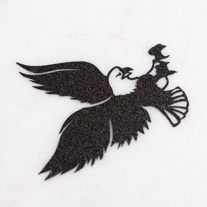Eagle Vinyl Sticker Decal in Black Glitter Colour - Etsy