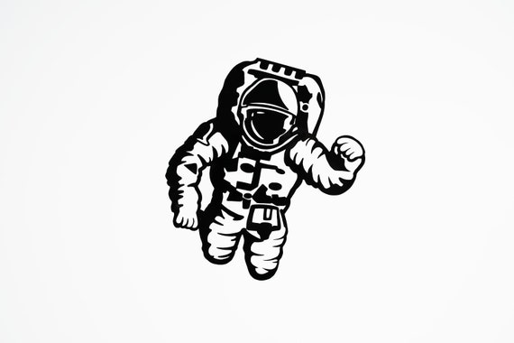 Astronaut Vinyl Decal Sticker Cosmonaut Laptop Decal in - Etsy