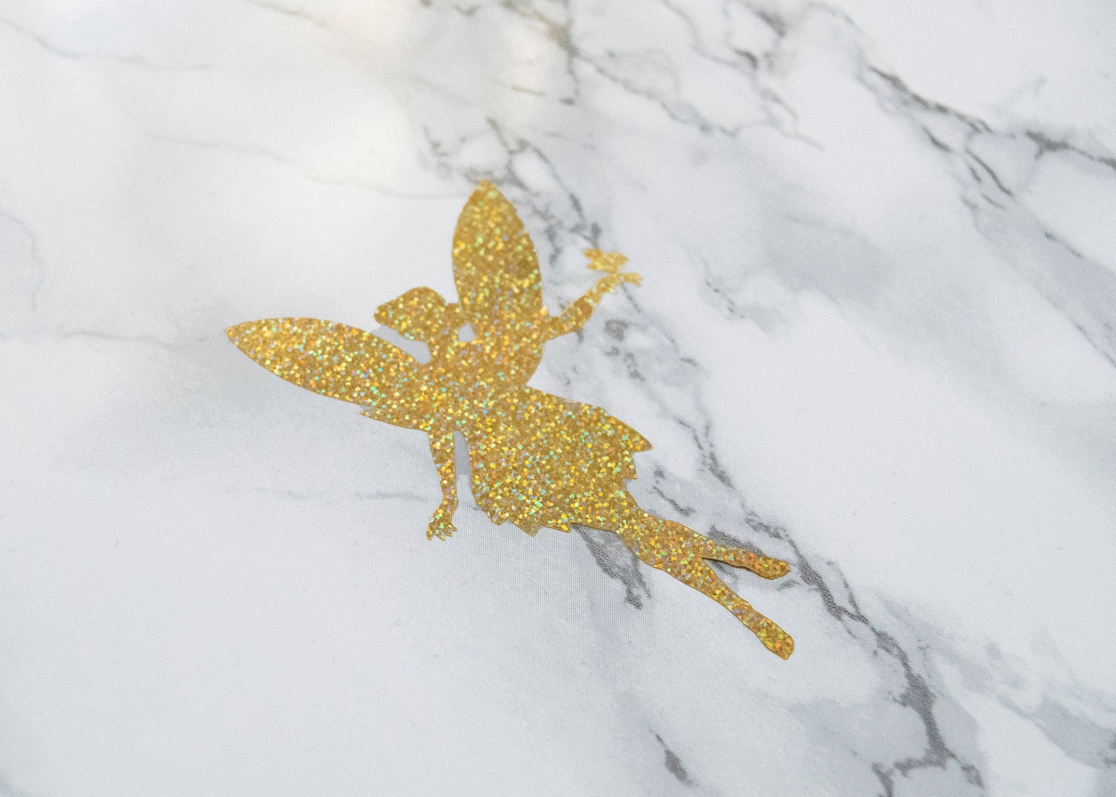 Fairy Sticker Decal in Glitter Vinyl / Fairy Decal | Etsy