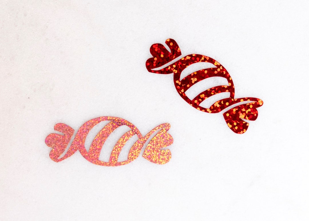 Candy Sweets Sticker Decal Various Glitter/holographic Vinyl Colours - Etsy
