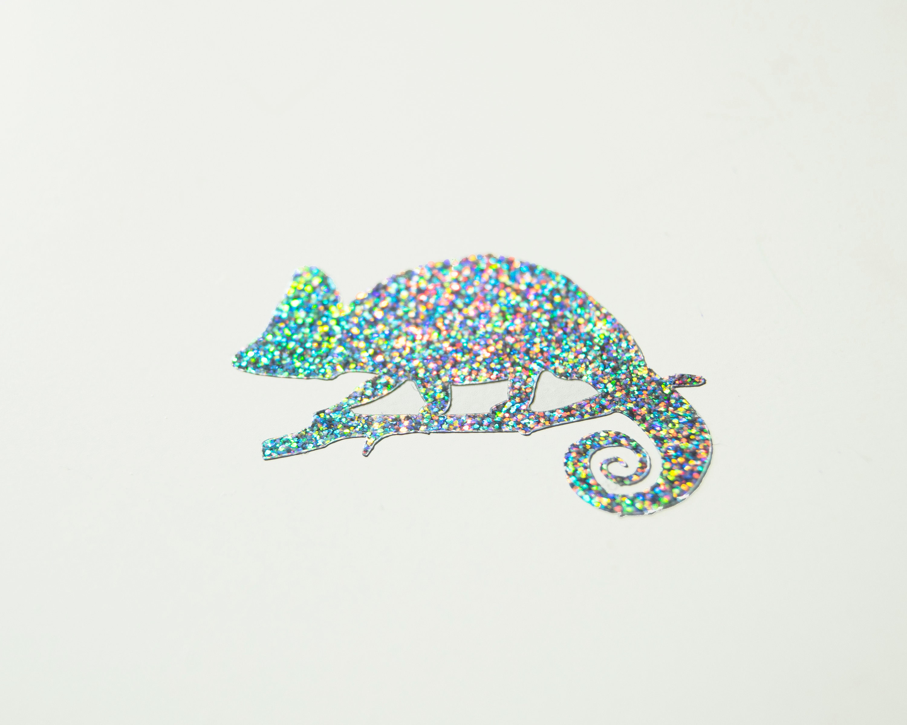 Chameleon Vinyl Sticker in Glitter or Holographic Vinyl / - Etsy