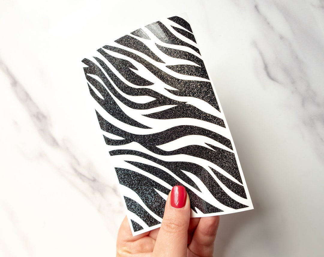 Holographic Glitter Zebra Animal Print Sticker Sheets - Etsy