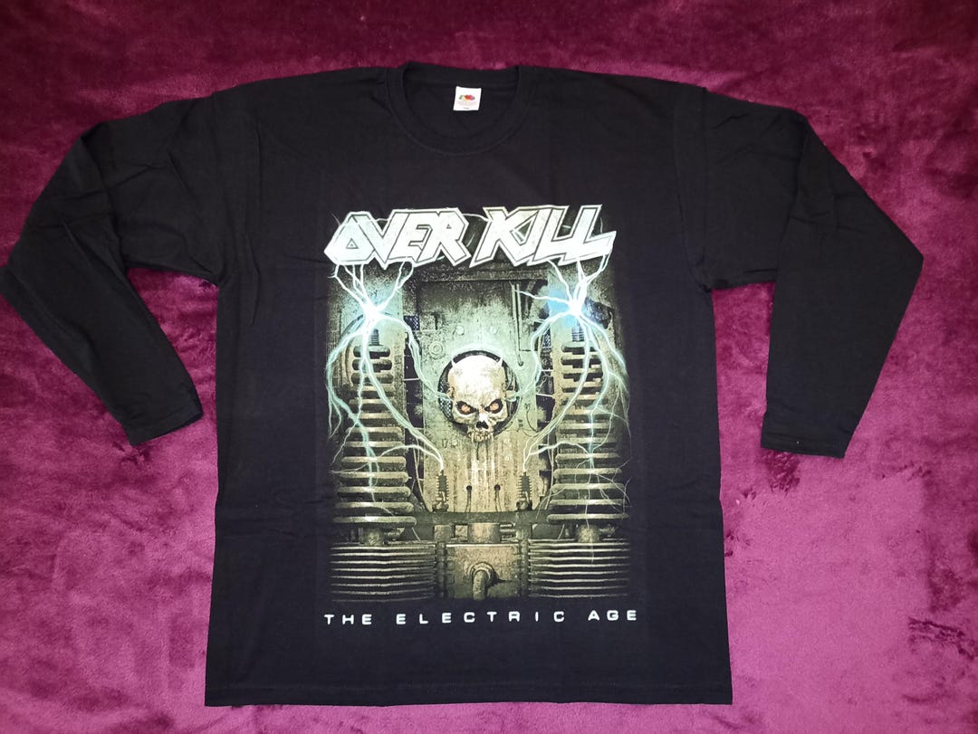 T-shirt Long-sleeve OVERKILL the Electric Age - Etsy