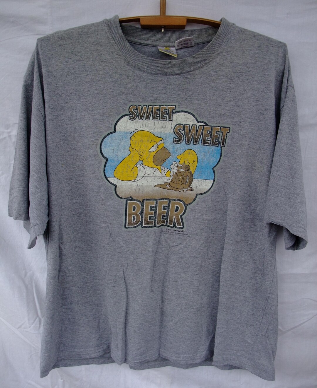 Vintage the Simpsons Homer Sweet Beer T-shirt XL 2004 Graphic Tee - Etsy