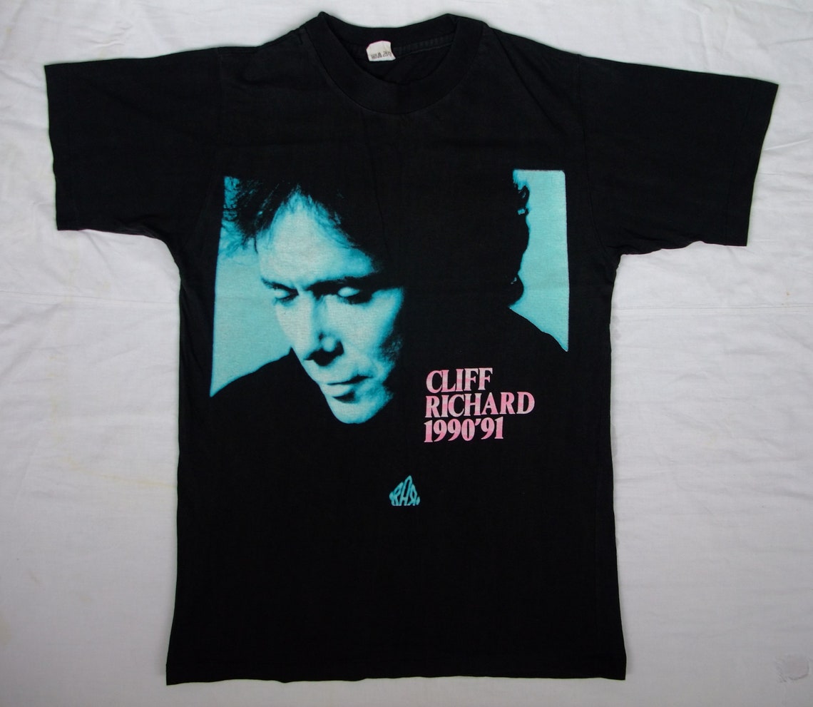Free shipping Vintage 90s CLIFF RICHARD Tour Tshirt 1991 | Etsy