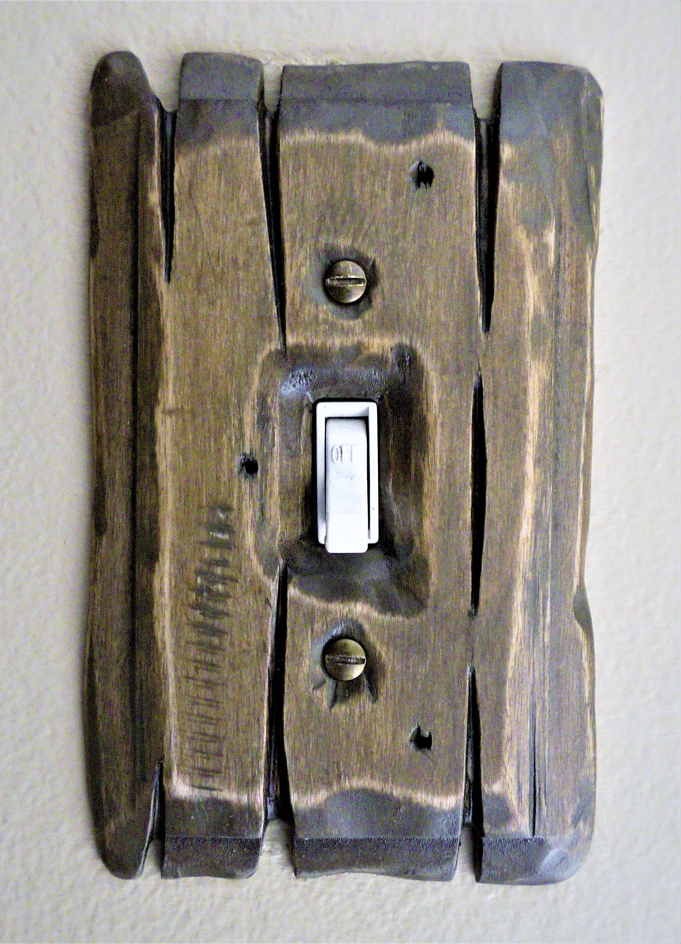 Diy Rustic Light Switch Covers