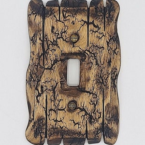 Rustic Cedar - Light Switch Covers, Switch Plates, Wall Plates, Plug ...