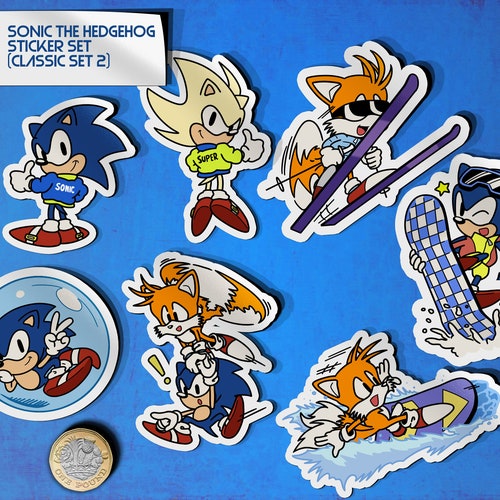 Sonic the Hedgehog Stickers Set 2 Laptop Stickers | Etsy