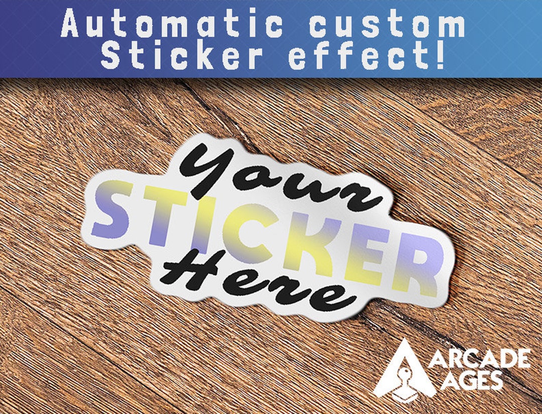 PSD Custom Sticker Shape Lifted Effects Mockup, Free Minimal ...