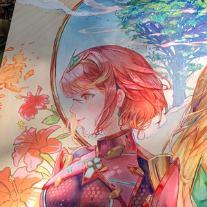 Pyra and Mythra Xenoblade Chronicles 2 XB2 A3 Art Print - Etsy UK