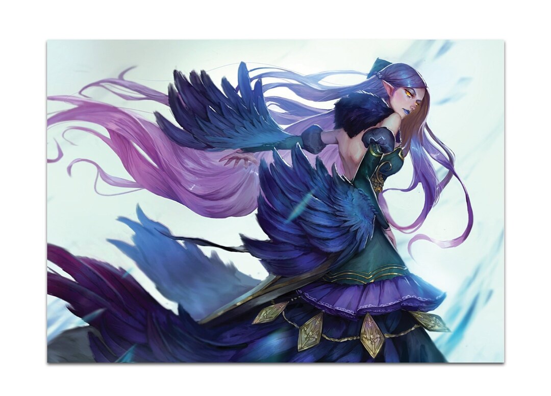 Solemn Witch Original Character Art Print 8.3 X 11.7 A4 - Etsy