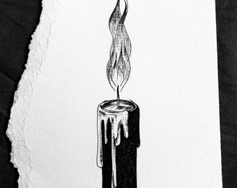 Flame Ink Art - Etsy