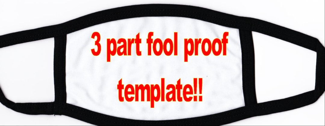 Sublimation Mask Template - Etsy