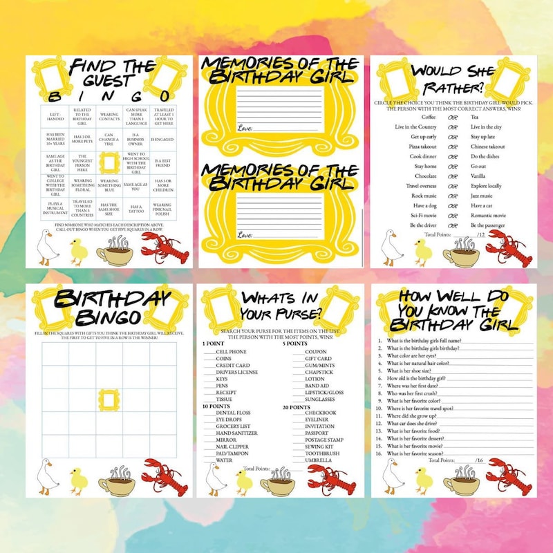 Friends Themed Birthday Party - Etsy