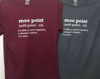 Moo Point Joey Friends Quote - Etsy