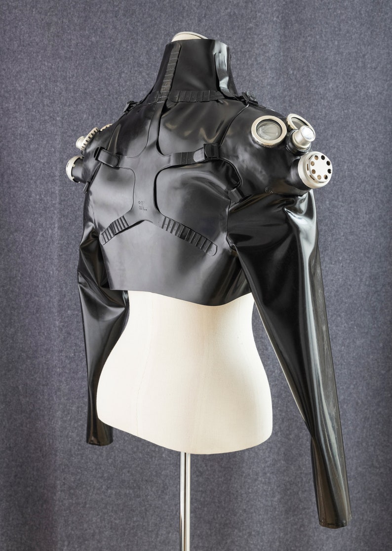 Latex Bolero With Small Gas Masks Burning Man Outfit - Etsy