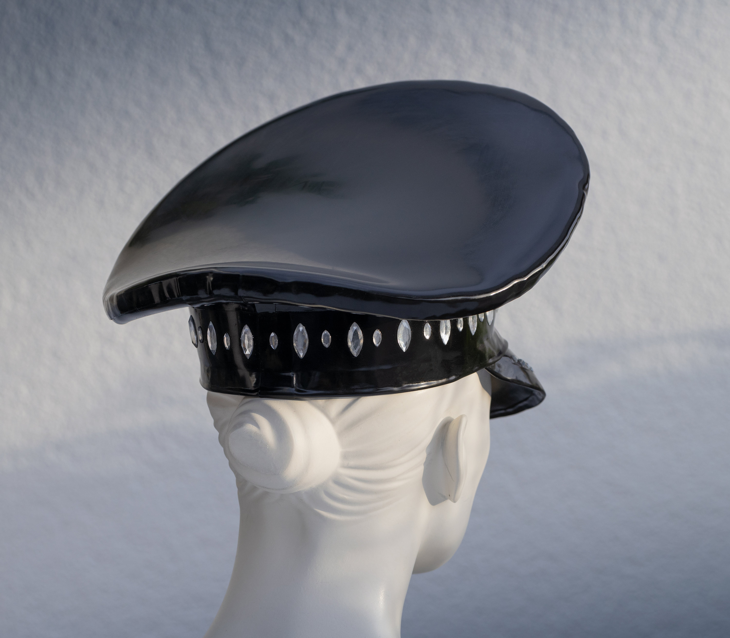 Latex Offizier Mütze Latex Accessoires Gummi Militär Hut | Etsy