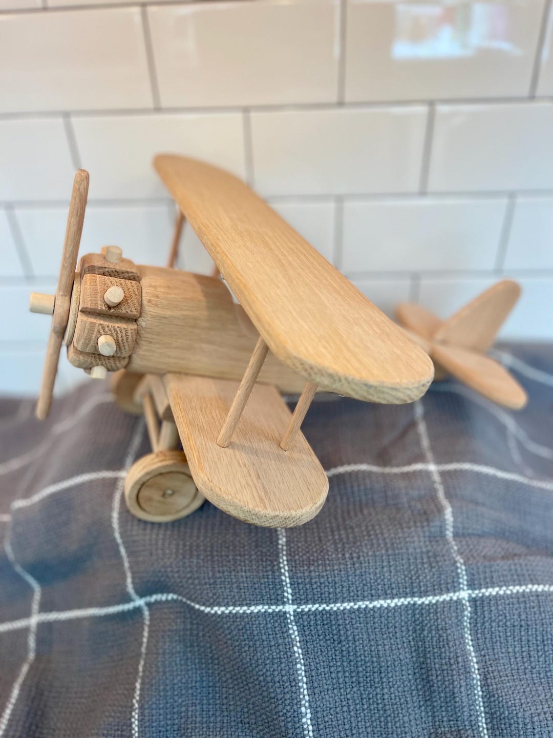 Airplane Wooden Propeller Prop Plane Toy - Perfect for Nursery Decor ...