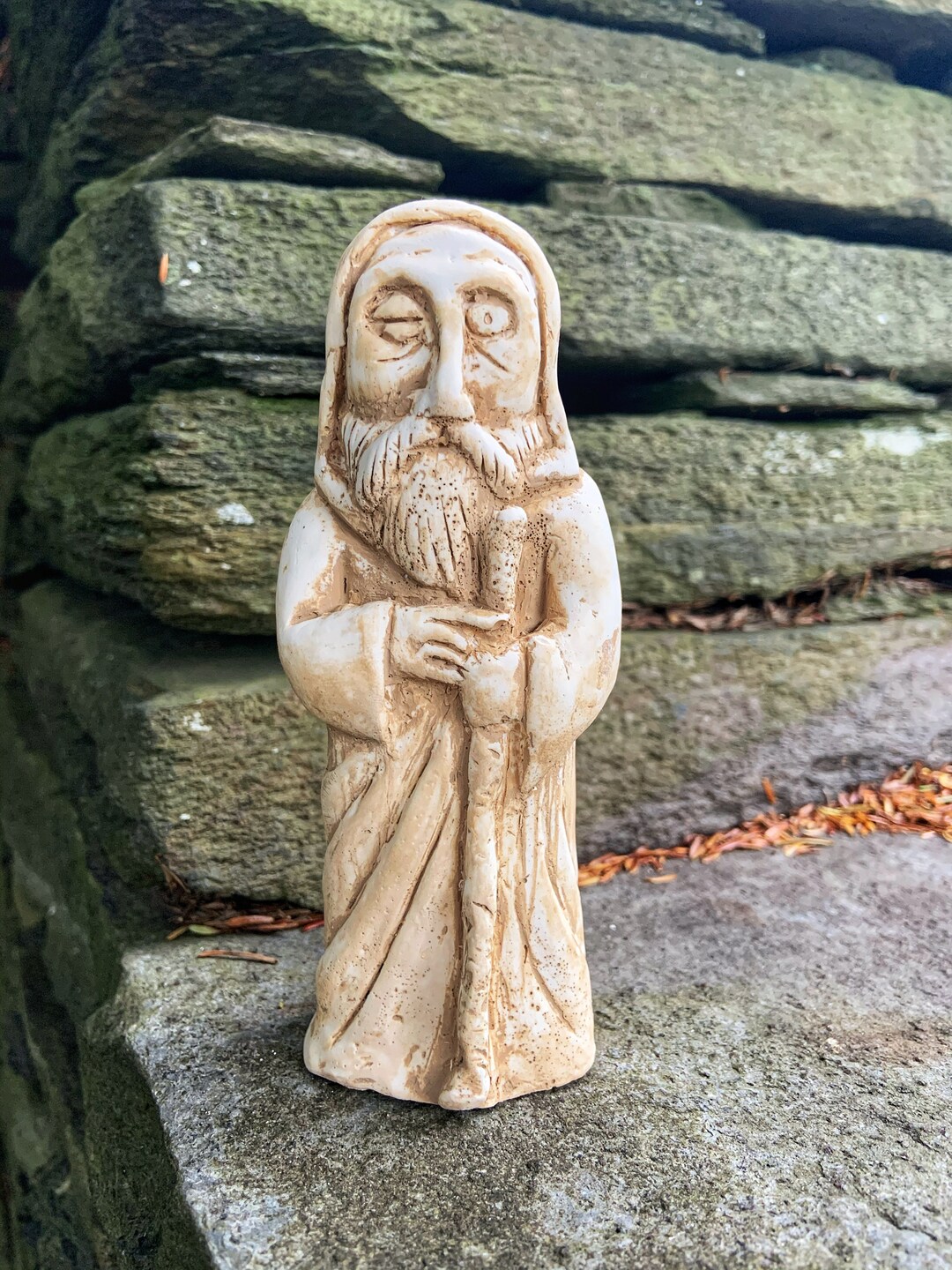 Hand-sculpted Odin Statue Norse God Art - Etsy