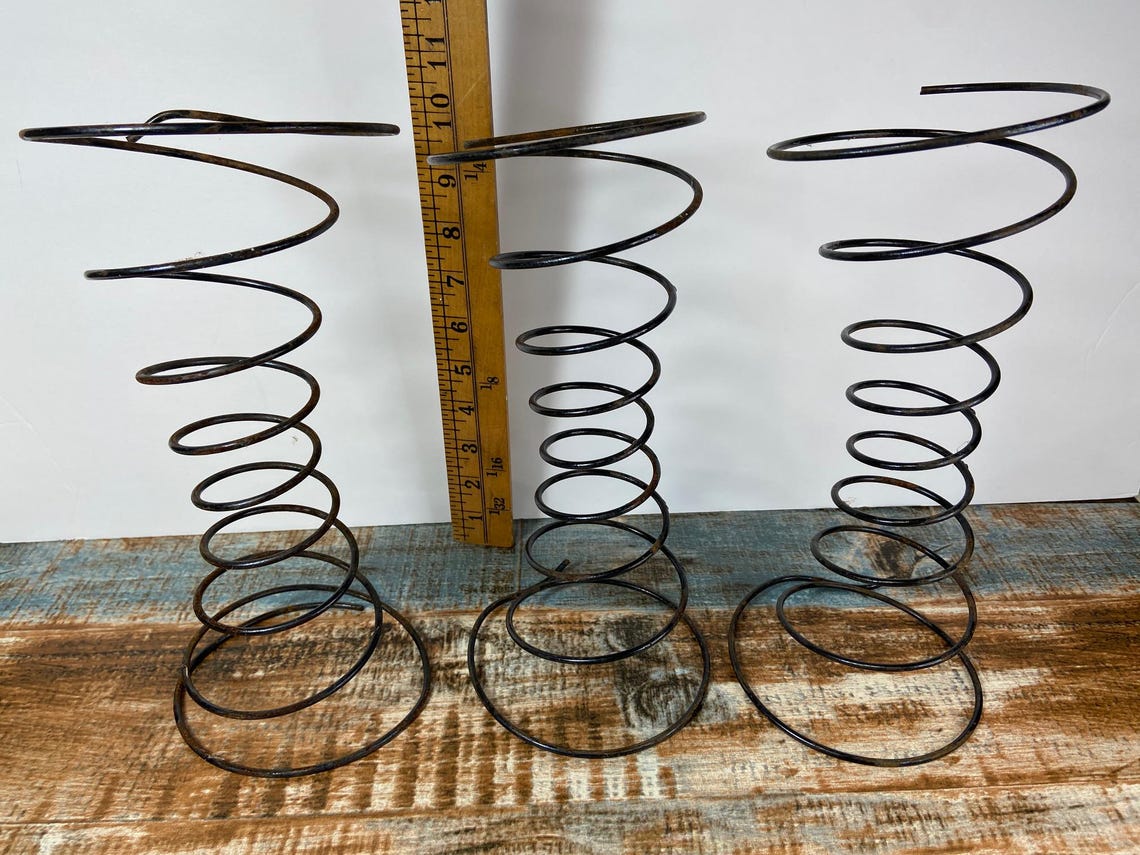 Vintage Rustic Metal Bed Springs - Set of 3 - Etsy