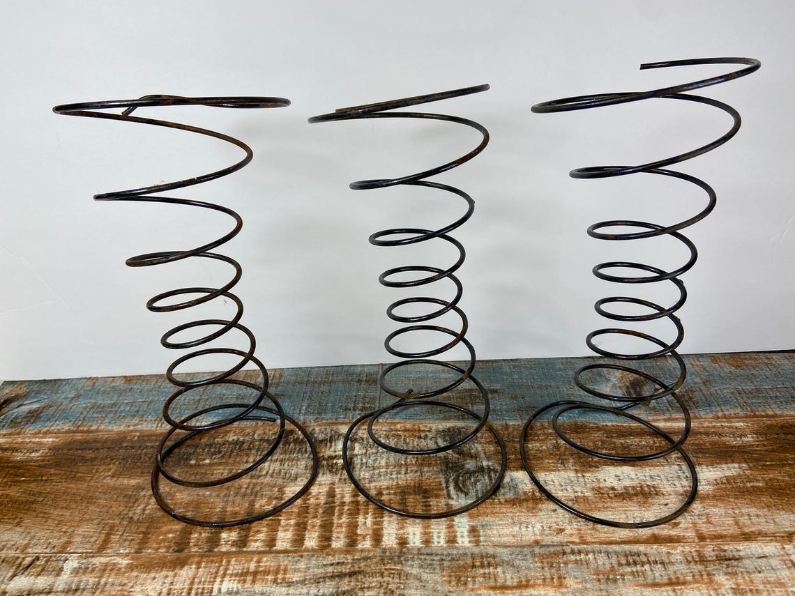 Vintage Rustic Metal Bed Springs - Set of 3 - Etsy