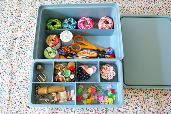 Tupperware Tuppercraft Sewing Box or Craft Box Vintage Stow - Etsy
