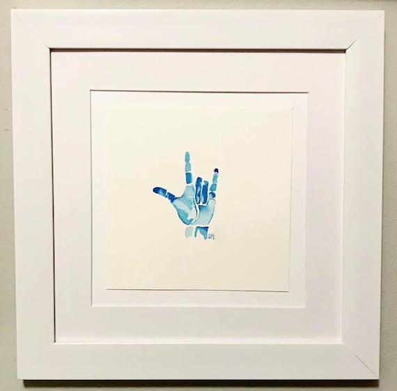 Watercolor Sign Language - Etsy