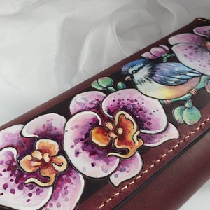 Exclusive Handcrafted and Hand-painted Leather Wallet. - Etsy
