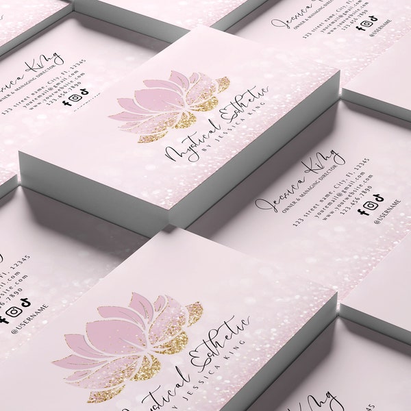 Business Card Lotus - Etsy