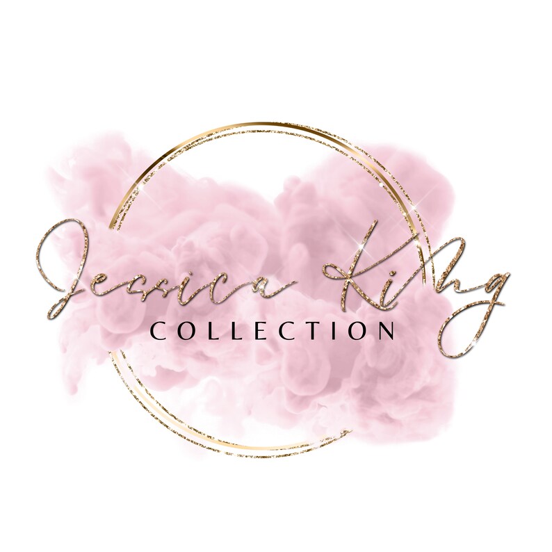 ROSÉ RADIANCE Logo Exquisite Pink Smoke & Gold Logo for - Etsy