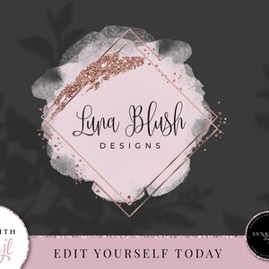 Pink Beauty Logo Design Lash Logo Business Card Pink & Rose - Etsy