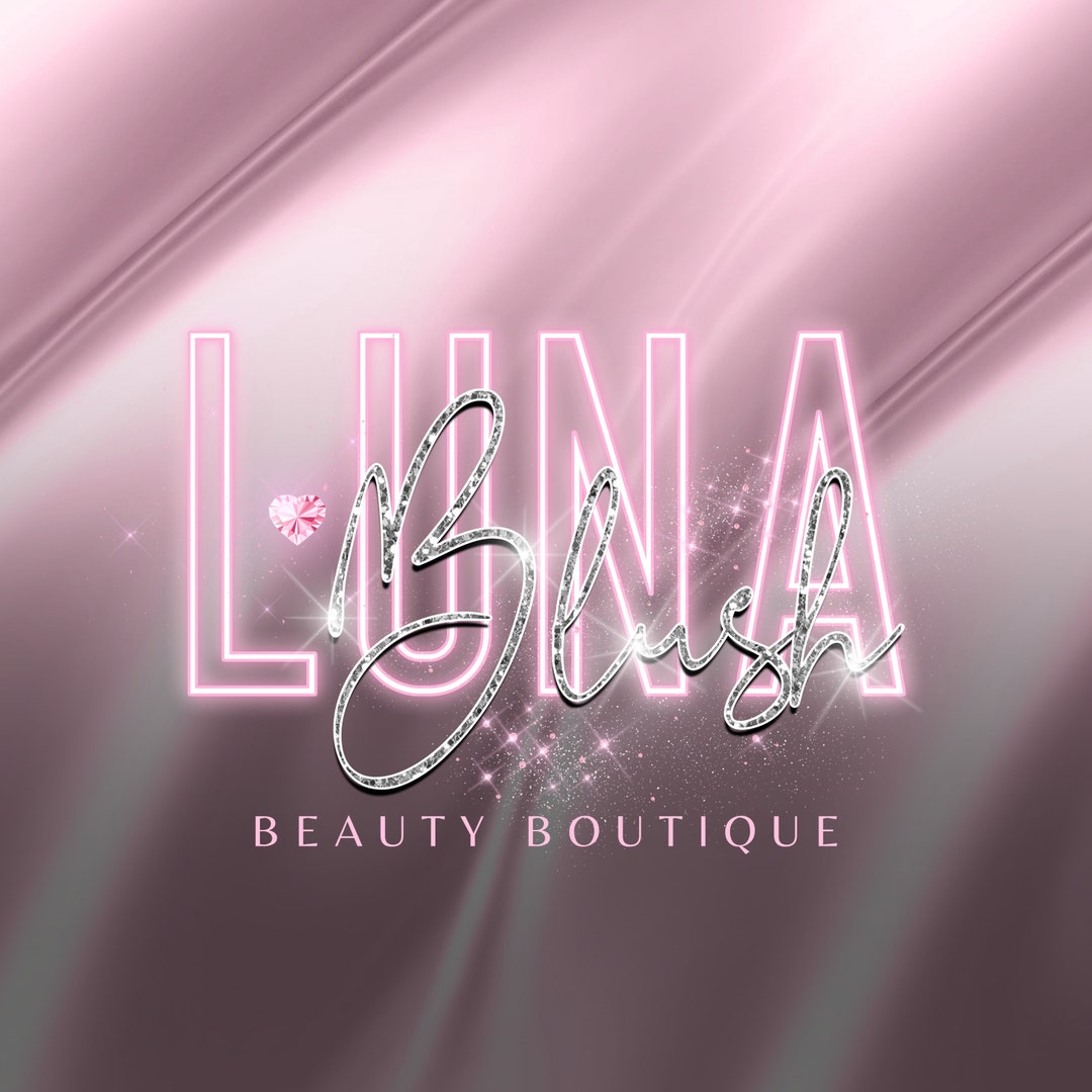 GLITTER LOGO, Logo Design, Logo, Premade Logo, Logo Template, Makeup ...