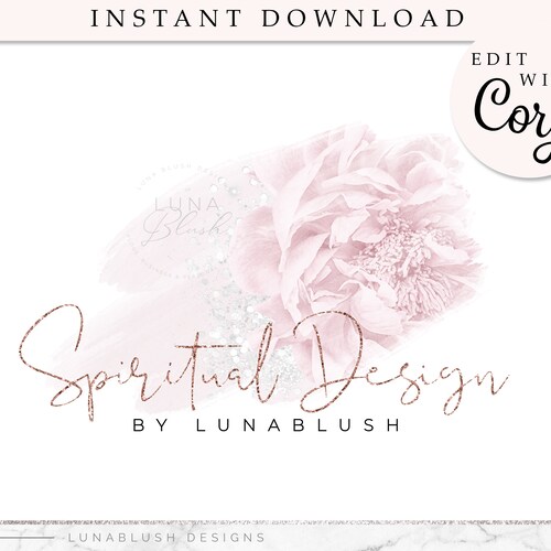 Elegant Rose Gold Premade Logo Design Beauty Logo Soft Color - Etsy