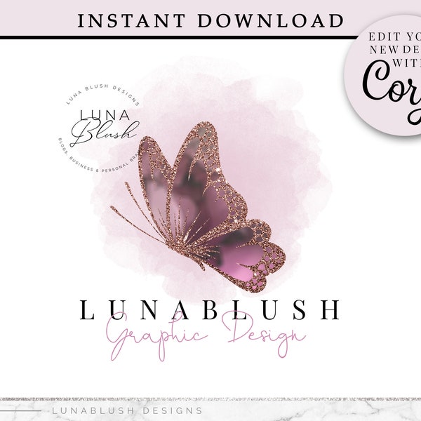 Butterfly Logo Design - Etsy