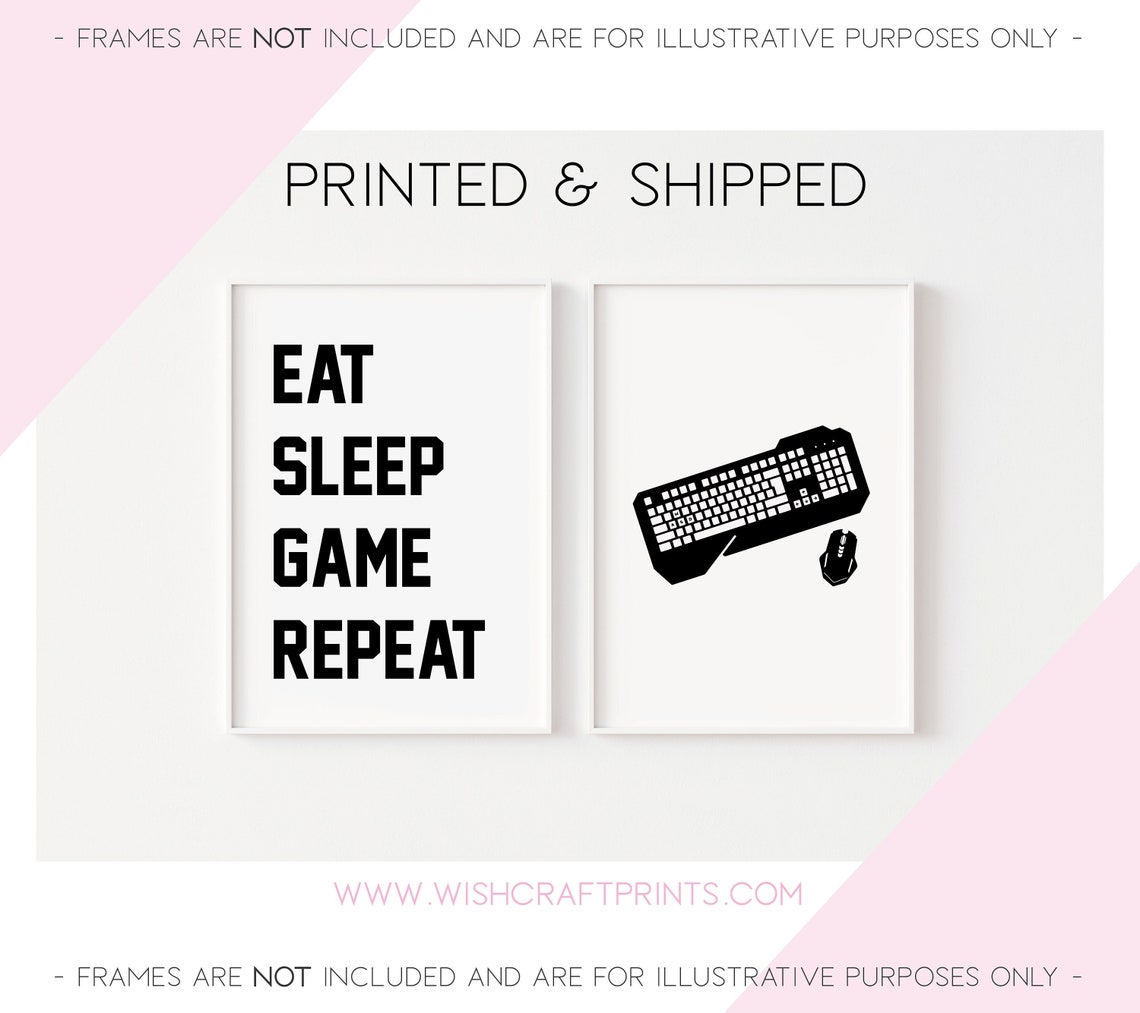 Set of 2 PC Gamer Gaming Room Poster Prints unframed - Etsy UK