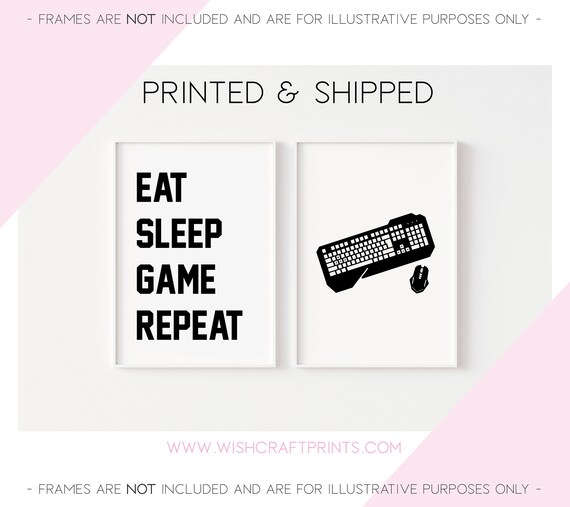 Set of 2 PC Gamer Gaming Room Poster Prints unframed - Etsy UK