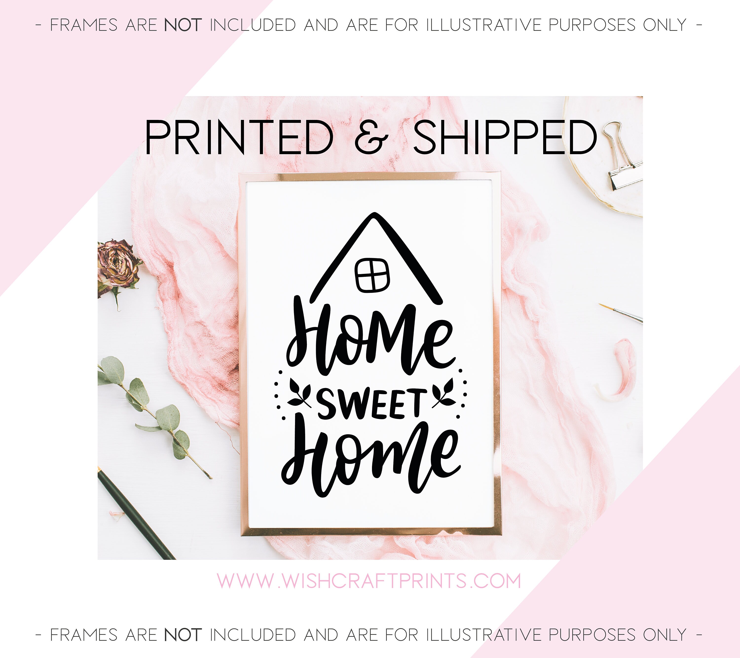 Home Sweet Home A4 A3 Poster Print Wall Art unframed - Etsy